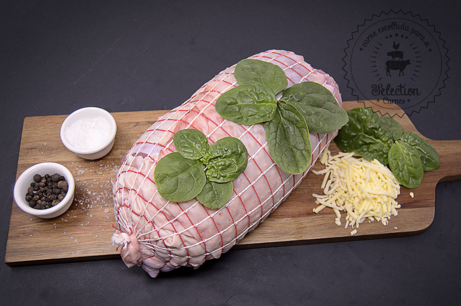 Roti De Peru Recheado Com Queijo E Espinafre | Selection Carnes | Talho ...